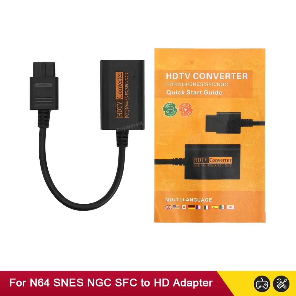 For-N64-to-HDMI-Compatible-HDTV-Converter-Adapter-for-N64-Gamecube-SNES ...