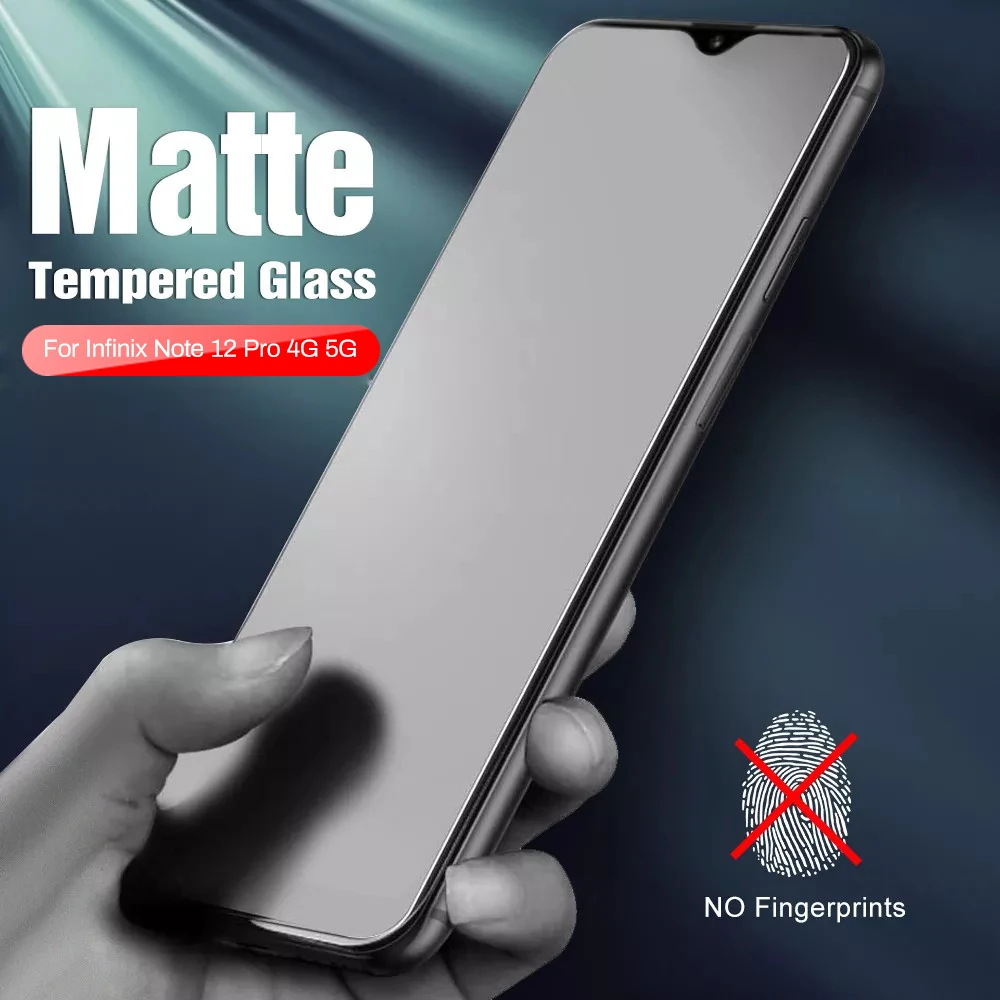 9D-Frosted-Matte-Anti-fingerprint-Tempered-Glass-For-Infinix-Note-12 ...
