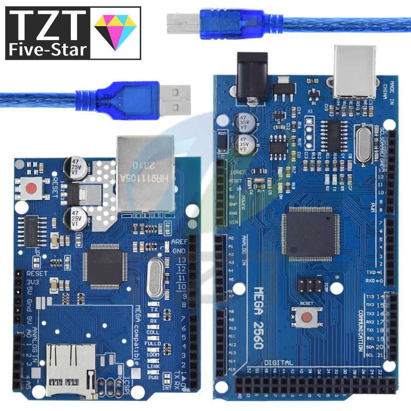 TZT-UNO-Ethernet-W5100-network-expansion-board-SD-card-Shield-for ...