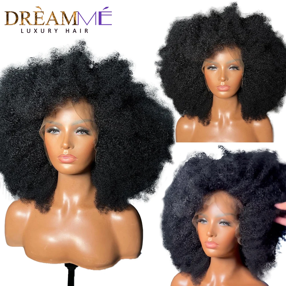 Peruca-afro-encaracolada-para-mulheres-perucas-de-cabelo-humano-frontal ...