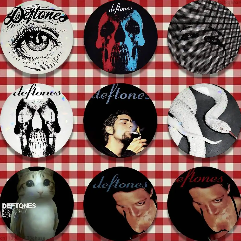 White Pony Around The Fur Ohms Deftones 58mm Badge Brooches on Backpack ...