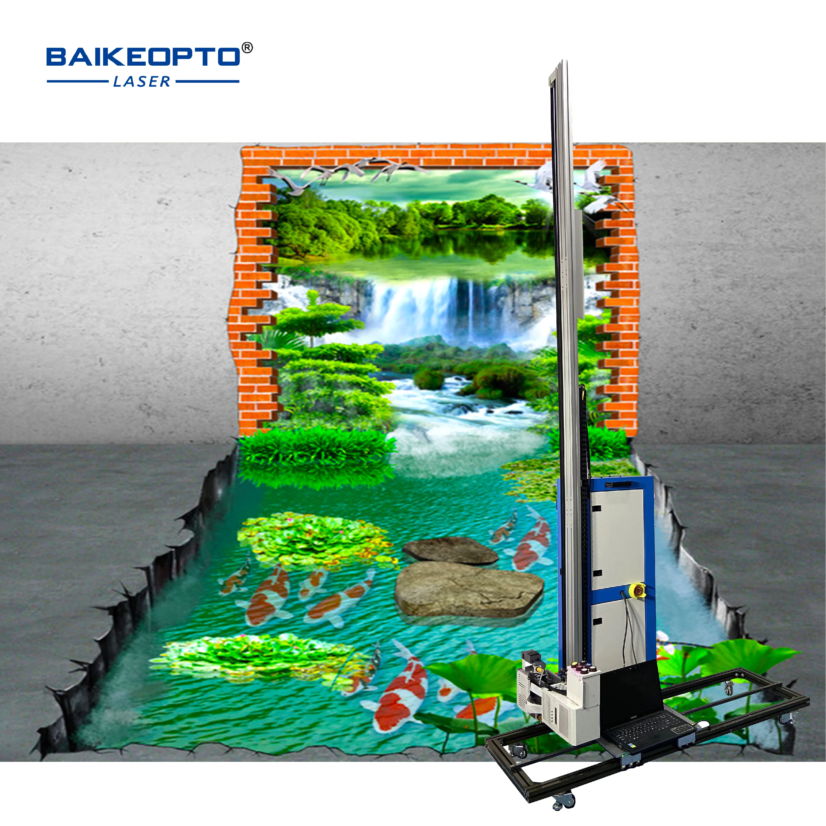 Three-Dx10-Printheads-wall-and-ground-Printer-UV-Outdoor-3D-Mural-Mini ...