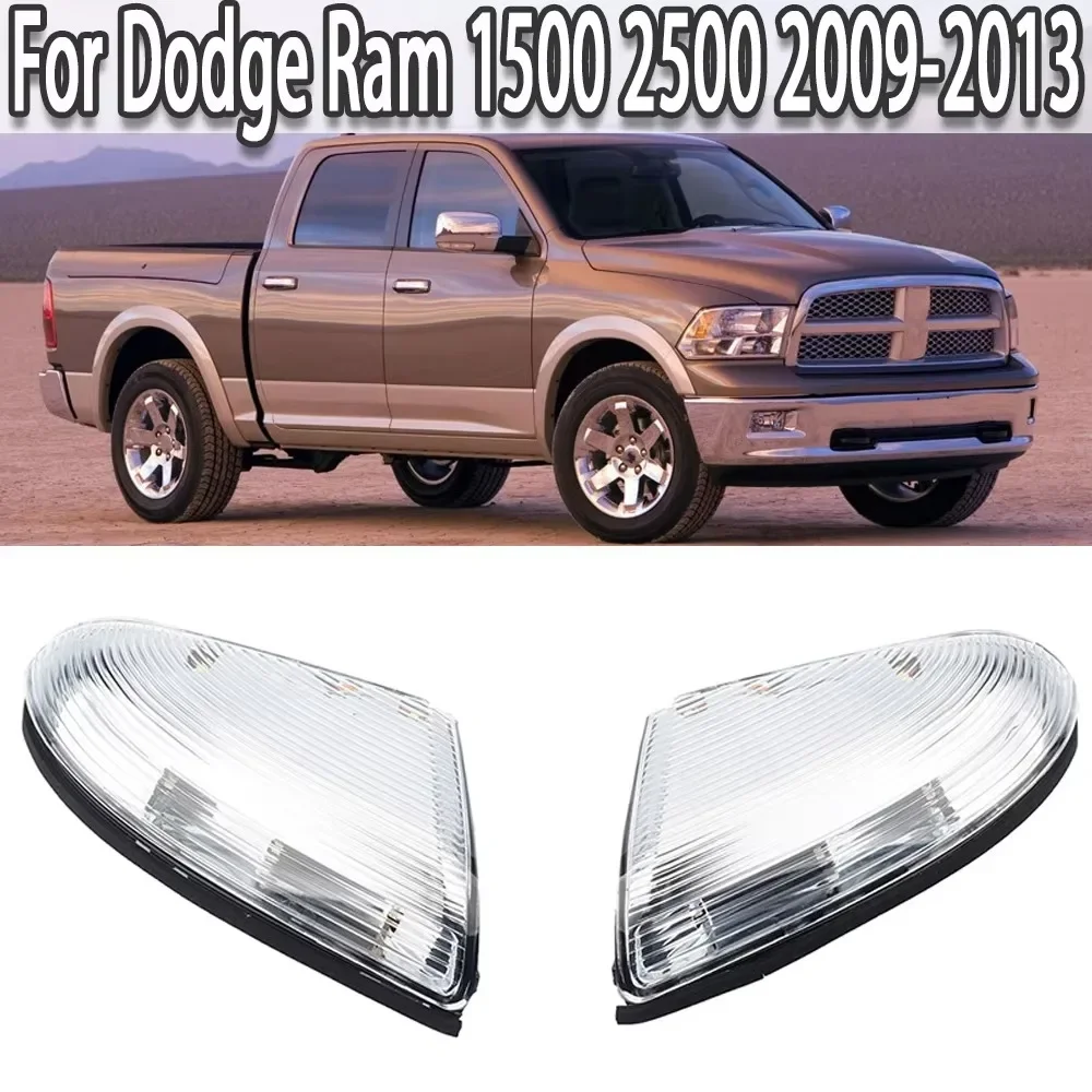 For Dodge Ram 1500 2500 2009-2014 Led Rearview Mirror Light Turn Signal ...