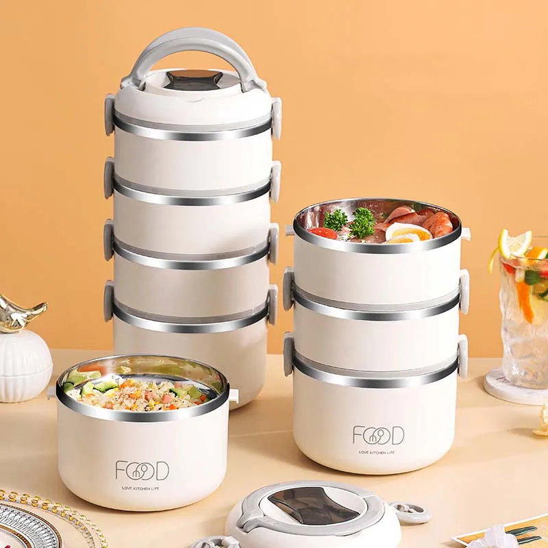 Bento Lunch Box Japanese Multilayer Stainless Steel Bento Box Food ...