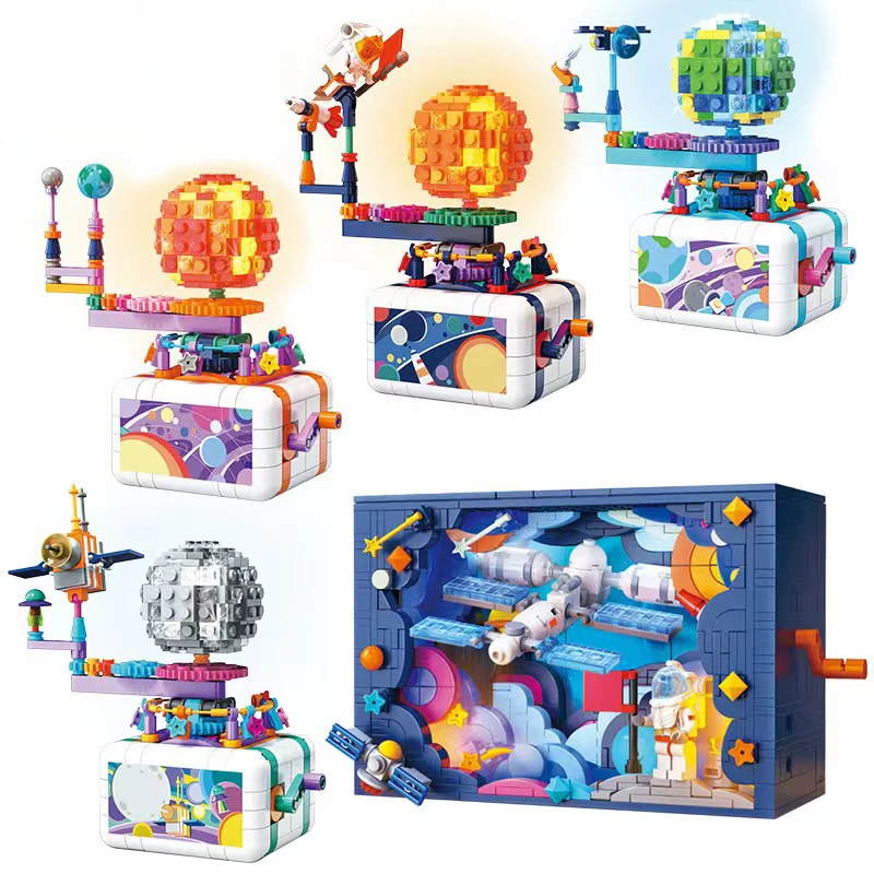 Solar-System-Light-Earth-Moon-Sun-Building-Blocks-Space-Station-Bricks ...