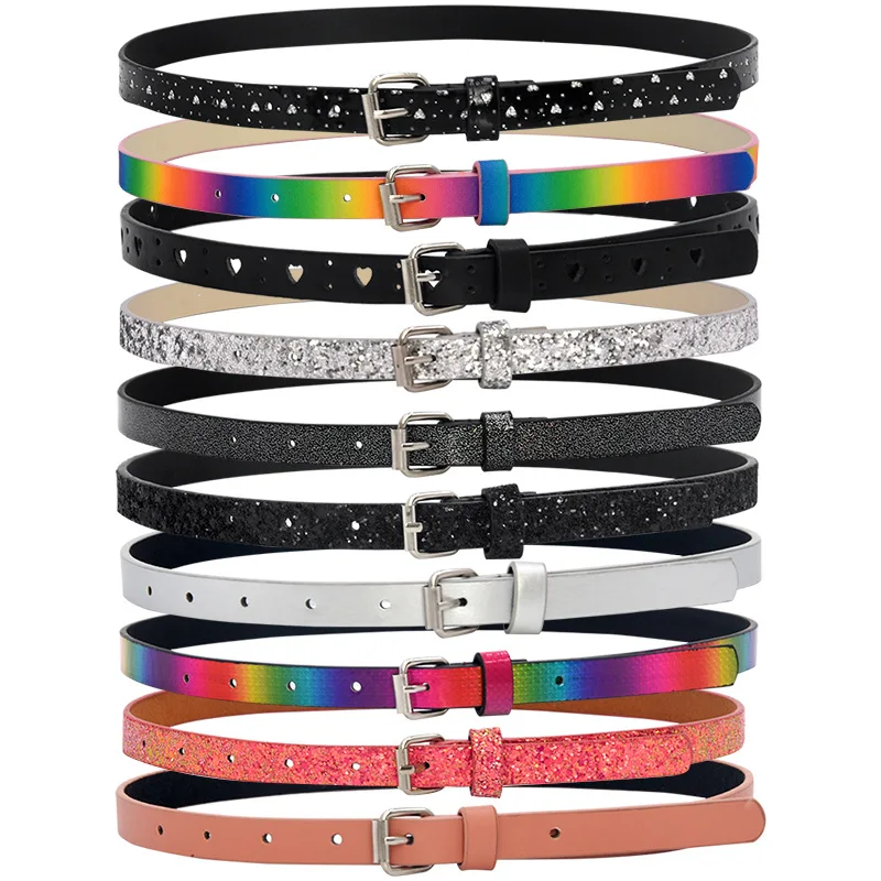 Children-Belt-Boys-and-Girls-Brand-Imitation-PU-Leather-Adjustable ...