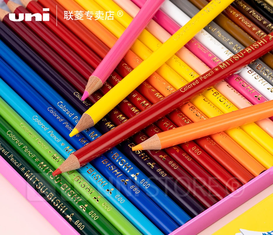 UNI-880-Oily-Colored-Pencil-3PCS-Professional-Sketch-Hand-painting ...
