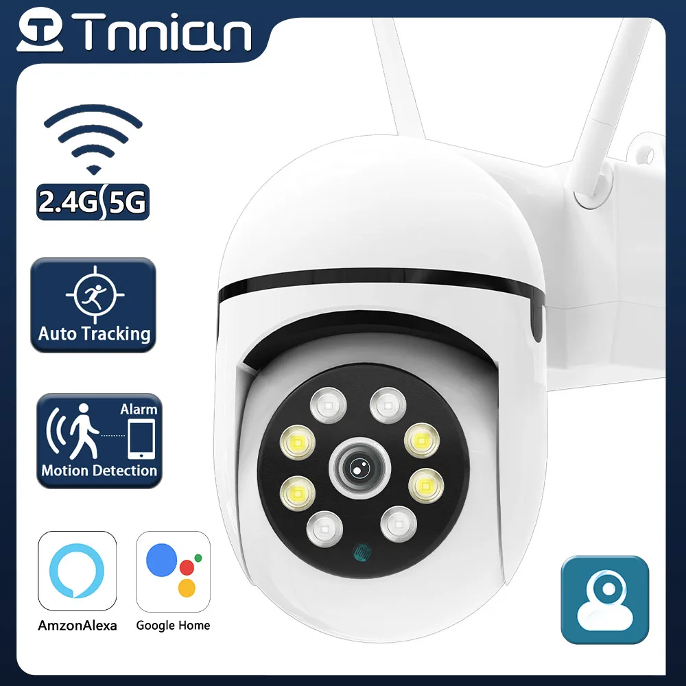 Ylot 5mp 5g wifi ip câmera de vigilância ao ar livre câmera ptz 2mp cor ...