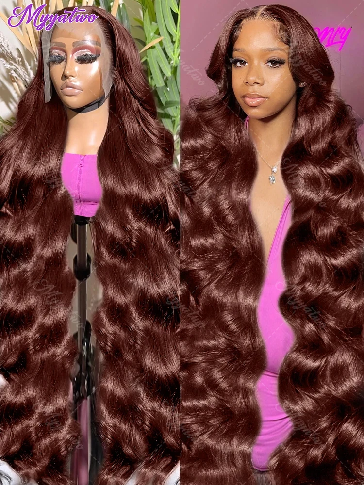 30-Inch-Reddish-Brown-Body-Wave-13x4-HD-Lace-Frontal-Human-Hair-Wig ...