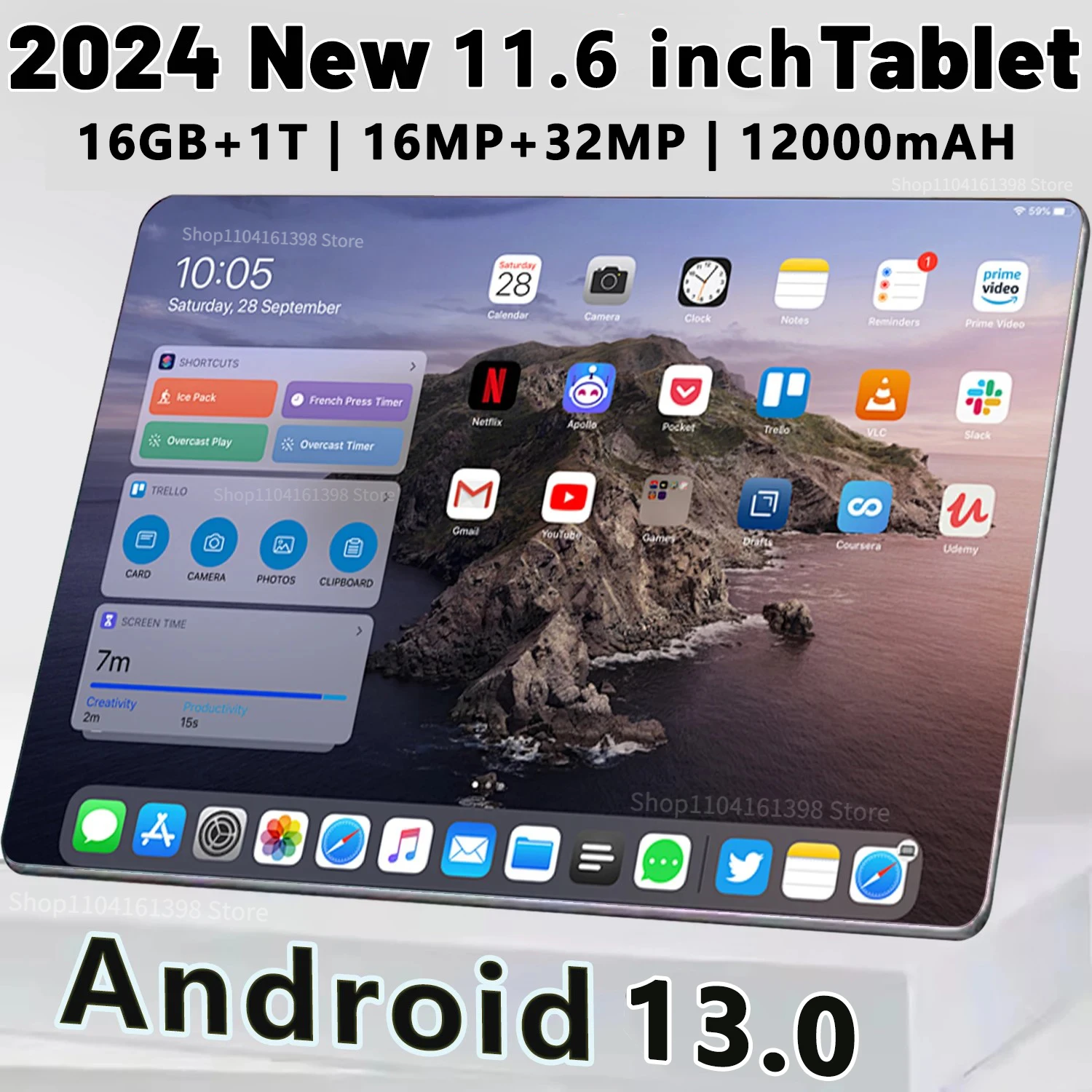 Tablet-Android-Vers-o-Global-Tablets-WiFi-10-Core-16GB-RAM-1TB-ROM-11-6 ...