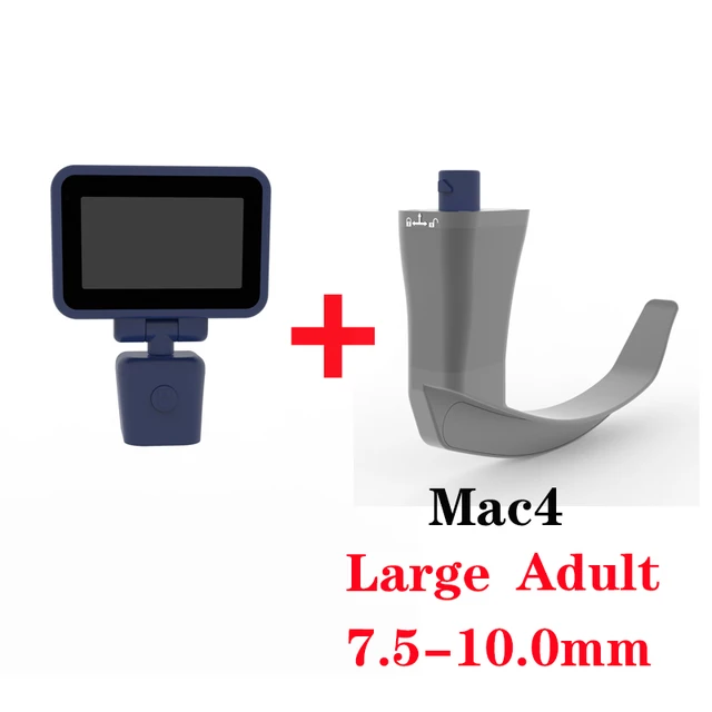 4.5“ Big Screen Video Laryngoscope Reusable Sterilizable Blades Color ...