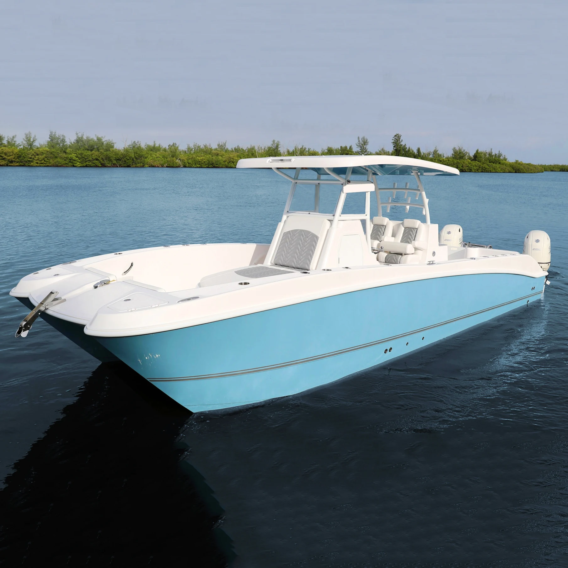 Kinocean-28ft-8-5m-Catamaran-Fishing-Boat-with-Half-Cuddy-Cabin-Hard ...