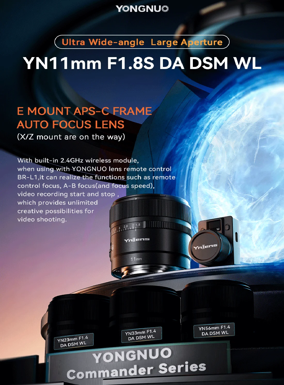 YONGNUO-YN11mm-F1-8S-DA-DSM-WL-Auto-Focus-Ultra-Wide-Angle-APS-C-Lens ...