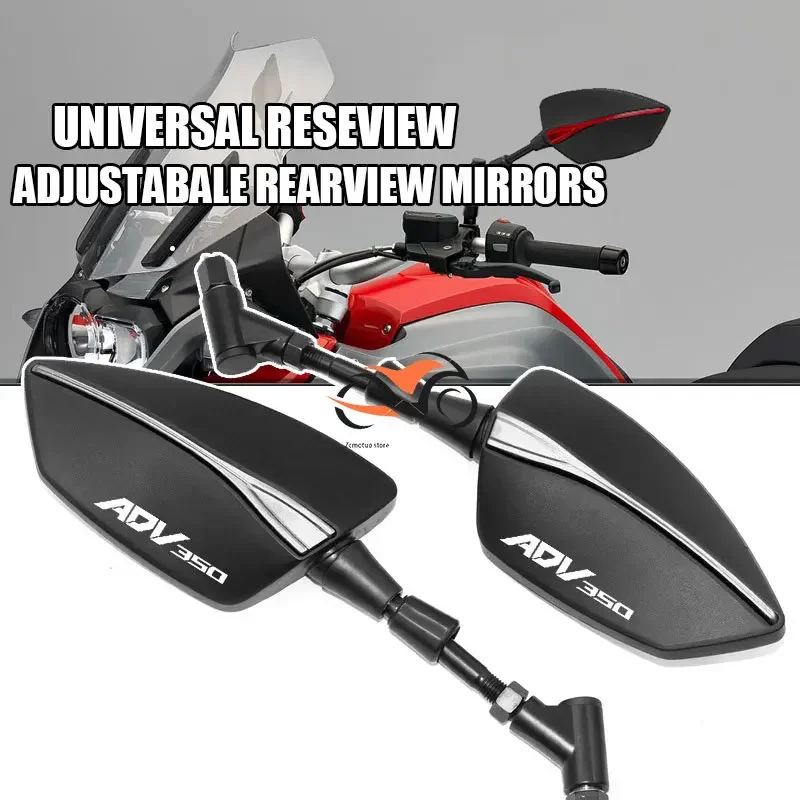 ADV350-Motorcycle-Adjustabale-Side-Rearview-Mirrors-Universal-Rearview ...