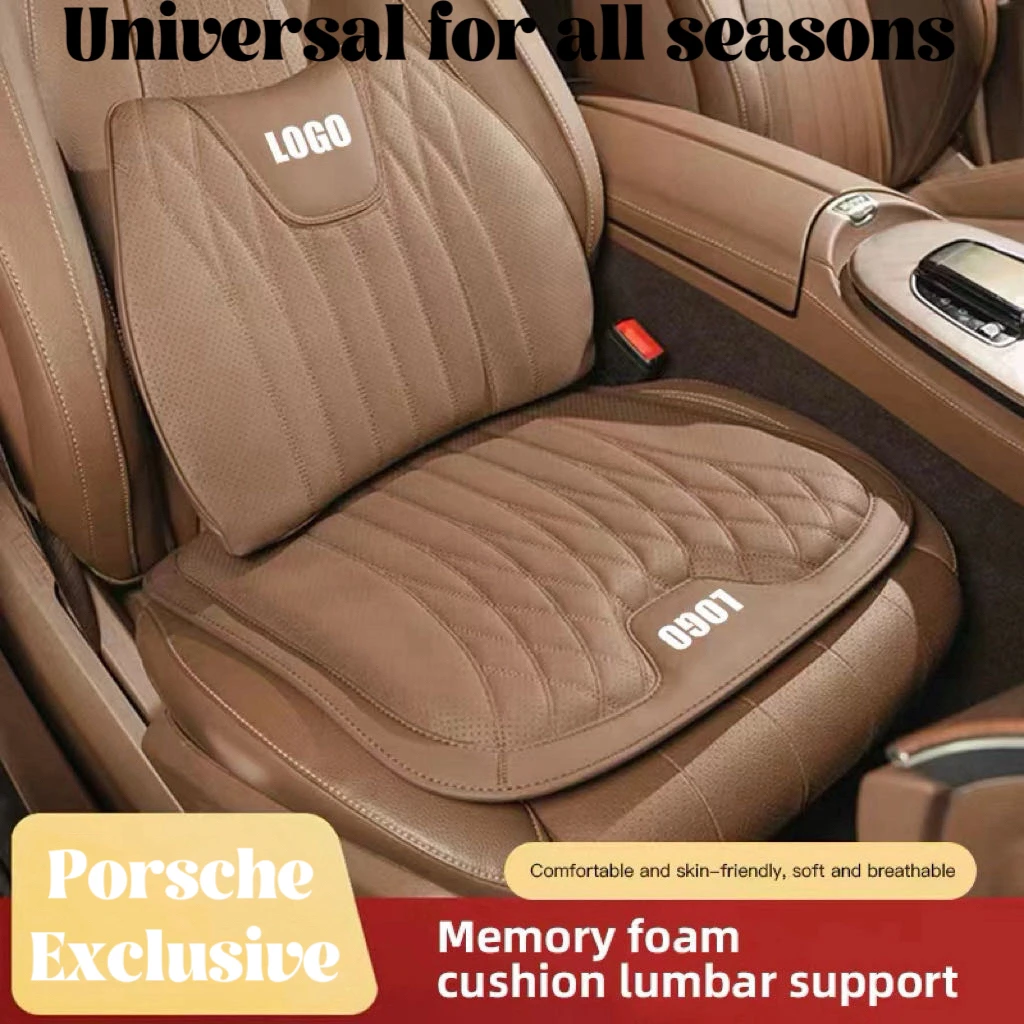 Car-Seat-Cushion-Cover-Protective-Lumbar-Waist-Support-Back-For-Porsche-Boxster-Cayenne-Panamera ...