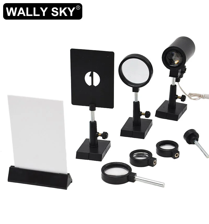 Optical Experiment Set Plano Convex Lenses Double Convex Lens Candle ...