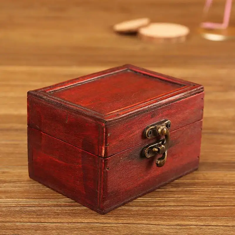 Mini Vintage Storage Box European Wooden Storage Box Creative Storage ...