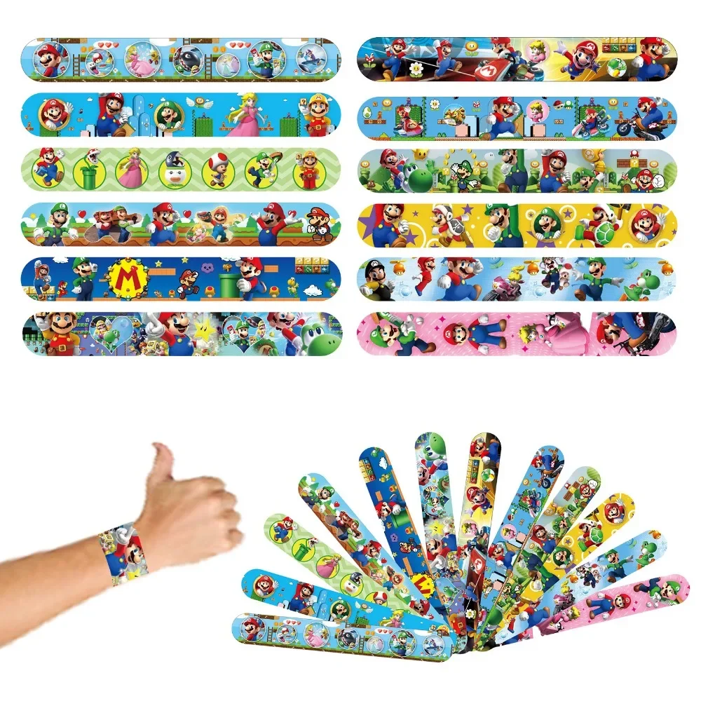 Super-Mario-Bros-Cartoon-Clap-Ring-Bracelet-Brinquedos-Action-Figure ...