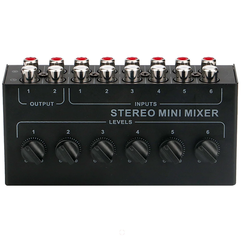 4-6-Channels-Passive-Mixer-Audio-Professional-Audio-Stereo-Mixer-Sound ...