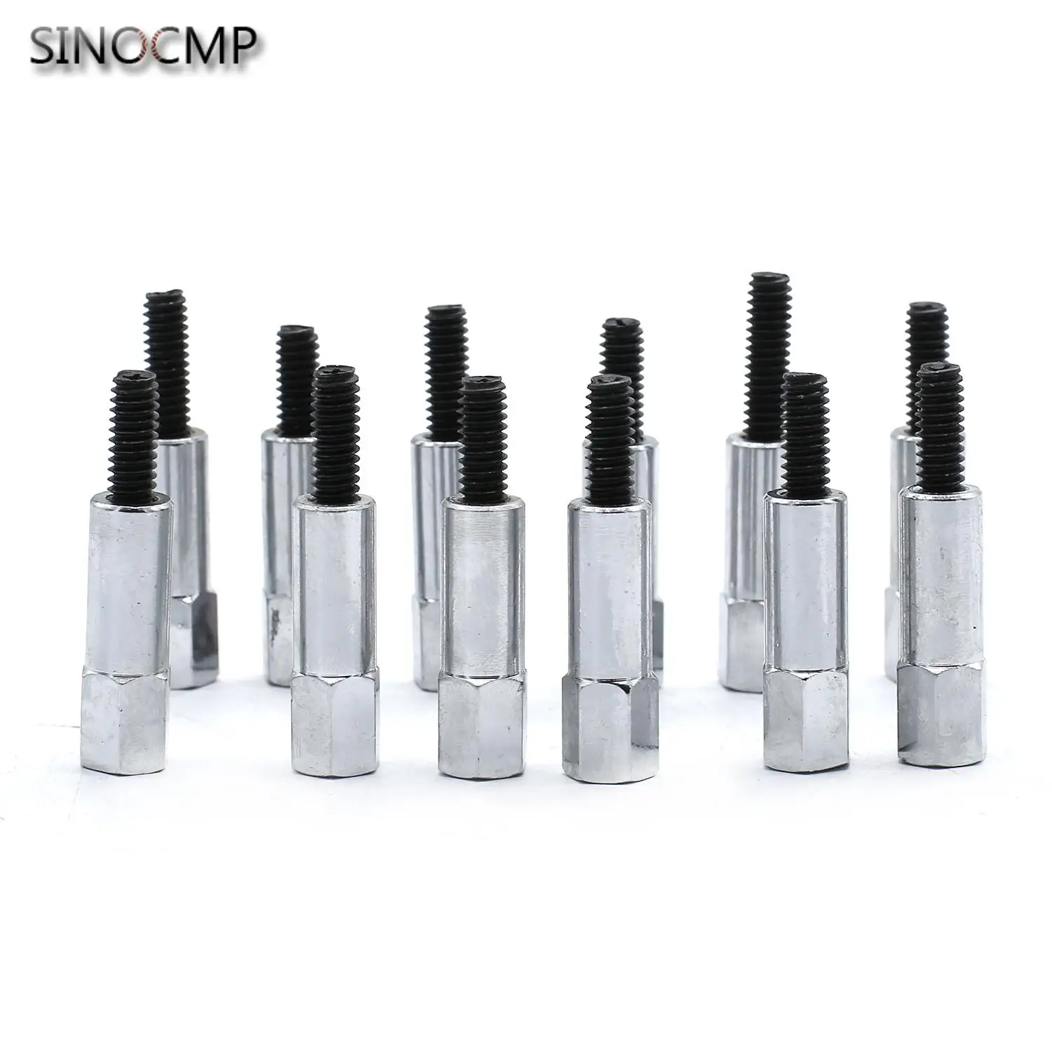 12pcs Chrome Valve Cover Bolt Set For Ford 260 289 302 351W Engines ...