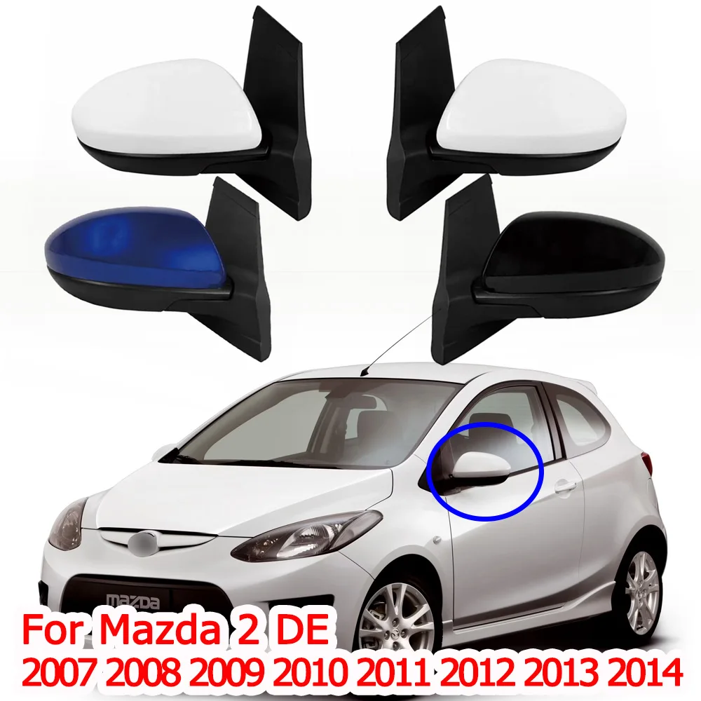 Car-Exterior-Door-Rearview-Mirror-Assembly-For-Mazda-2-DE-2007-2008 ...