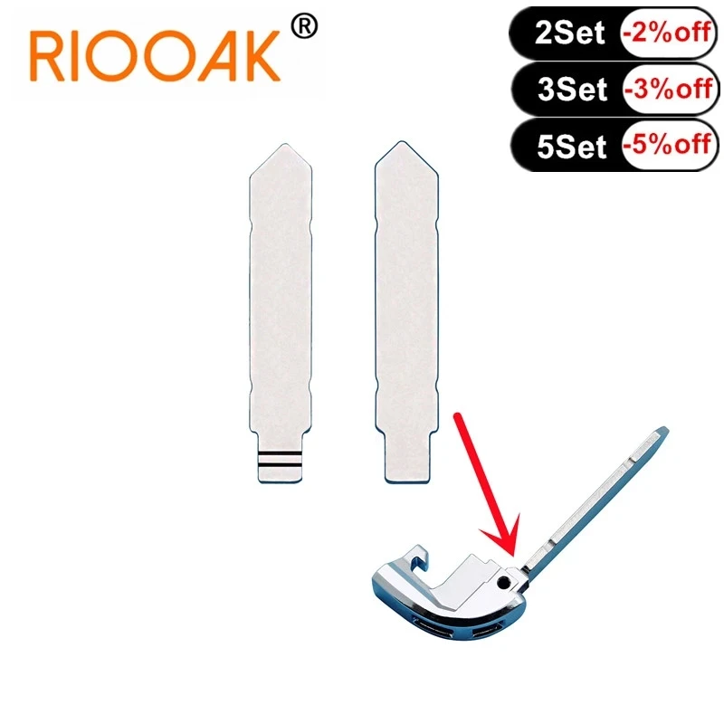 10pcs-Replacement-Car-Key-Blade-Emergency-Key-Proximity-Fob-Black-Smart ...