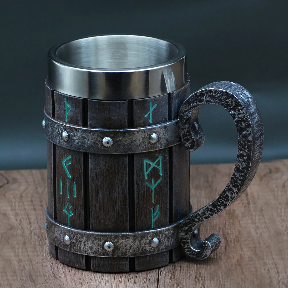 nordic viking rune mug Beer tankard Cup for men viking gift – TradeHut