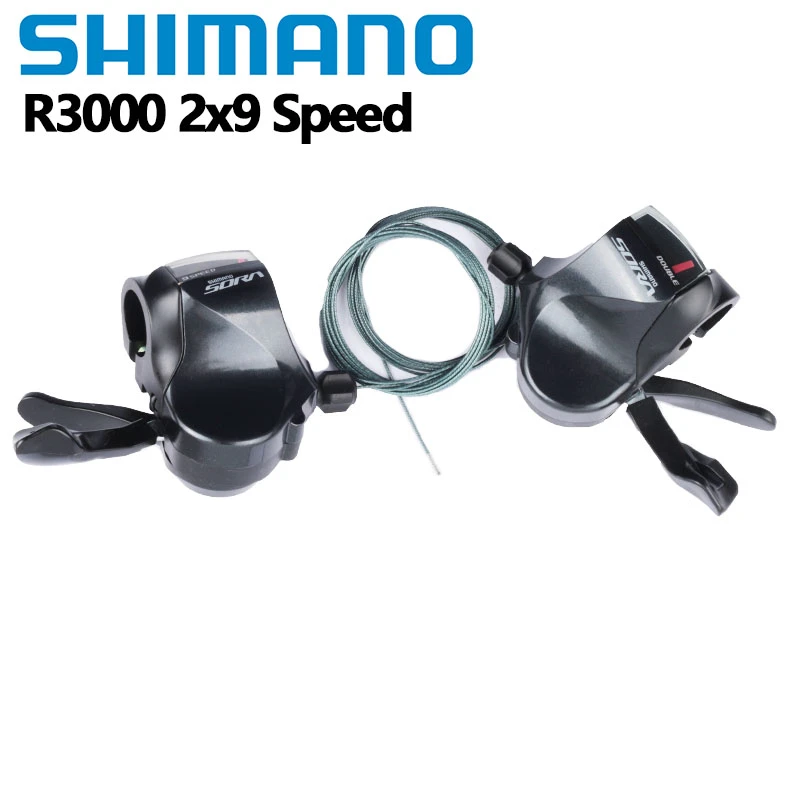 Shimano Sora R3000 Flat Bar Shifter Lever 2x9 Speed Road Bike Parts 2 ...
