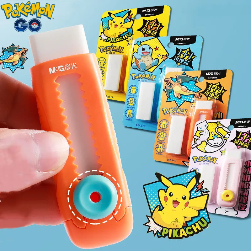 Pokemon-Kids-Push-pull-Eraser-Pikachu-Squirtle-Charizard-Portable ...