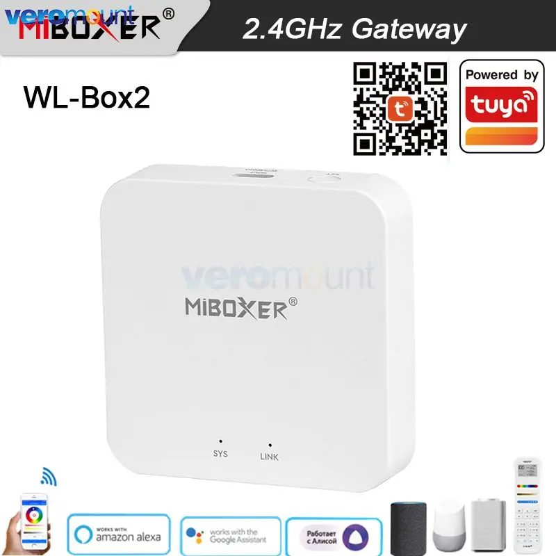 Wl-box1 Smart Wireless 2.4ghz Wifi Gateway For Miboxer Led Bulb Strip ...