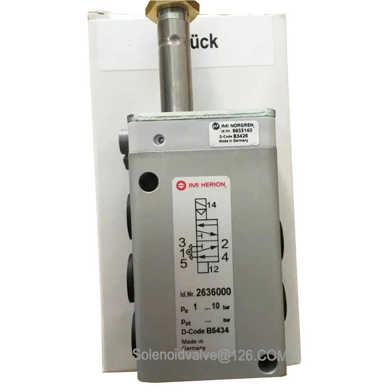Original-IMI-Norgren-Herion-Solenoid-Valve-2636000-Two-Position-Five ...