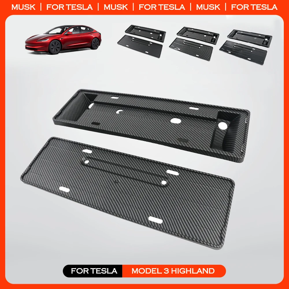 Car-License-Plate-Frame-For-Tesla-Model-3-Highland-2024-New-Energy ...