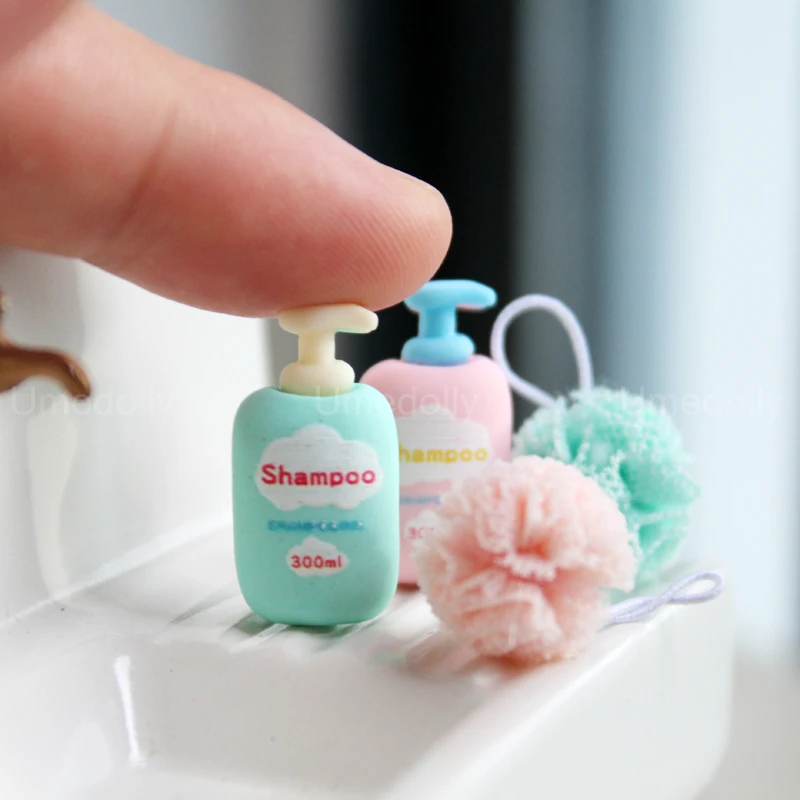 Cute 1/12 Scale Mini Shampoo Washball for Barbies OB11 Doll Miniature ...