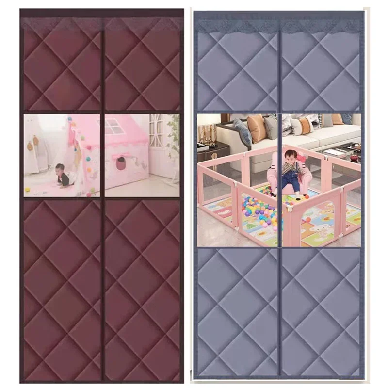 Winter-Windproof-Quilted-Door-Curtains-Self-Adhesive-Thermal-Insulated ...