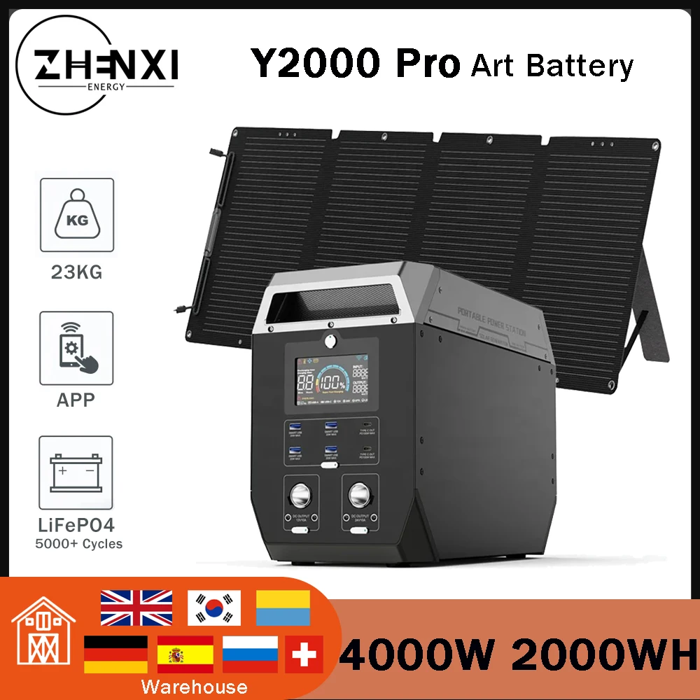 Gerador-Solar-2000W-LiFePO4-Power-Station-2000Wh-Bateria-2000W-Camping-Sistema-Port-til-De ...