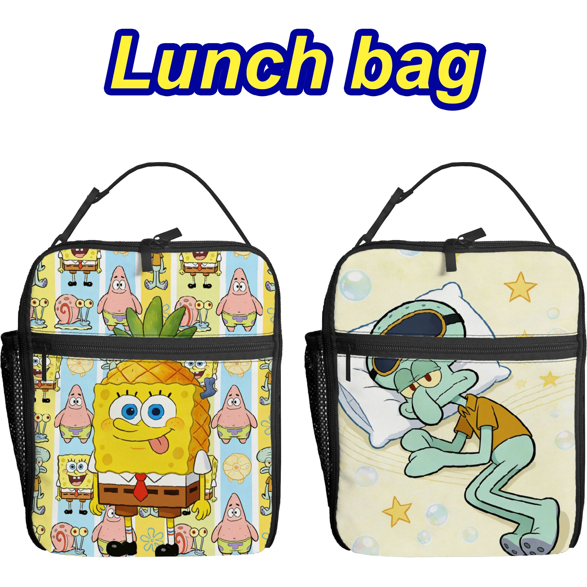 1pc SpongeBob SquarePants Squidward Tentacles Lunch Bag Handbag High ...