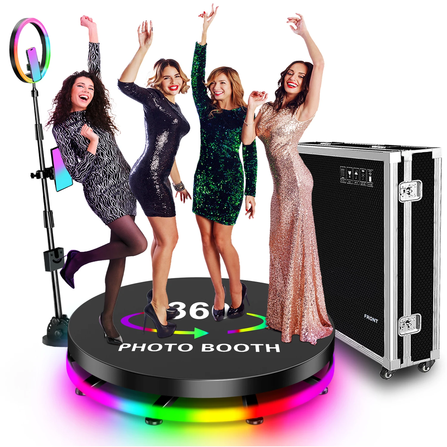 Portable-360-Photo-Booth-80cm-Metal-360-Degree-Photobooth-Rotating ...