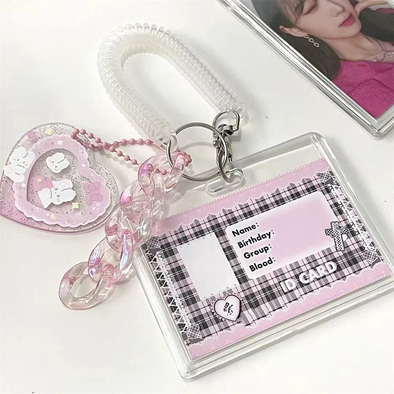 Ins Photocard Holder Polaroid Album Clear Acrylic Card Cover Cute Card ...