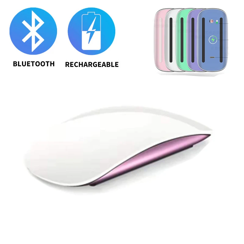 Bluetooth-Rechargeable-Wireless-Magic-Mouse-Silent-Laser-Computer-Mouse ...