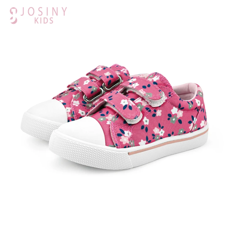 JOSINY-Girls-Baby-Shoes-Children-Canvas-Shoes-Pink-Flower-Print ...