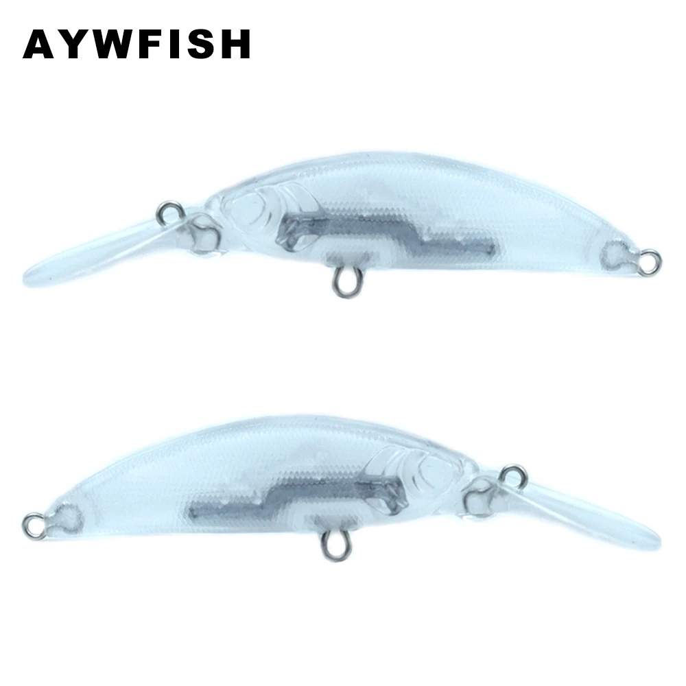 AYWFISH 10PCS A Lot Hard Bodies Blanks 75mm 4.5g Minnow Sinking Medium ...