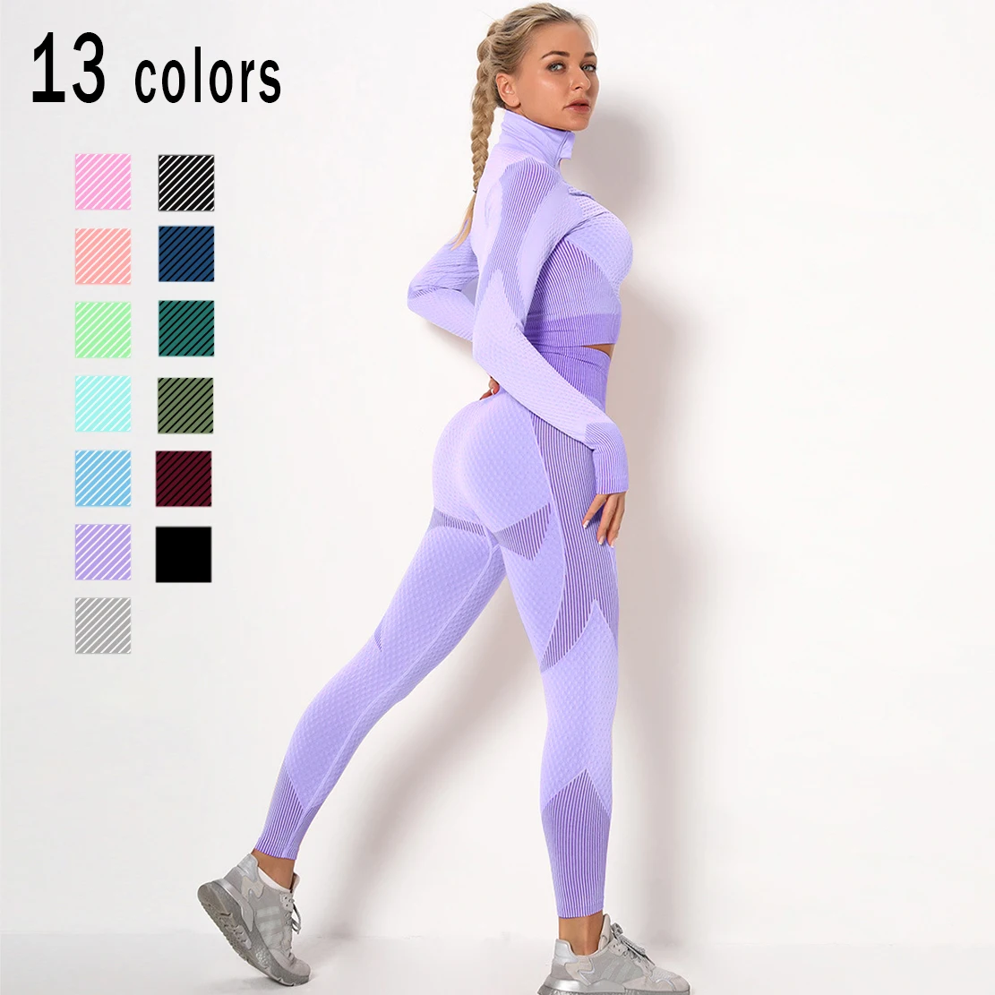 Seamless Yoga Set Women's Sportswear Fitness Yoga Clothing Female Gym ...
