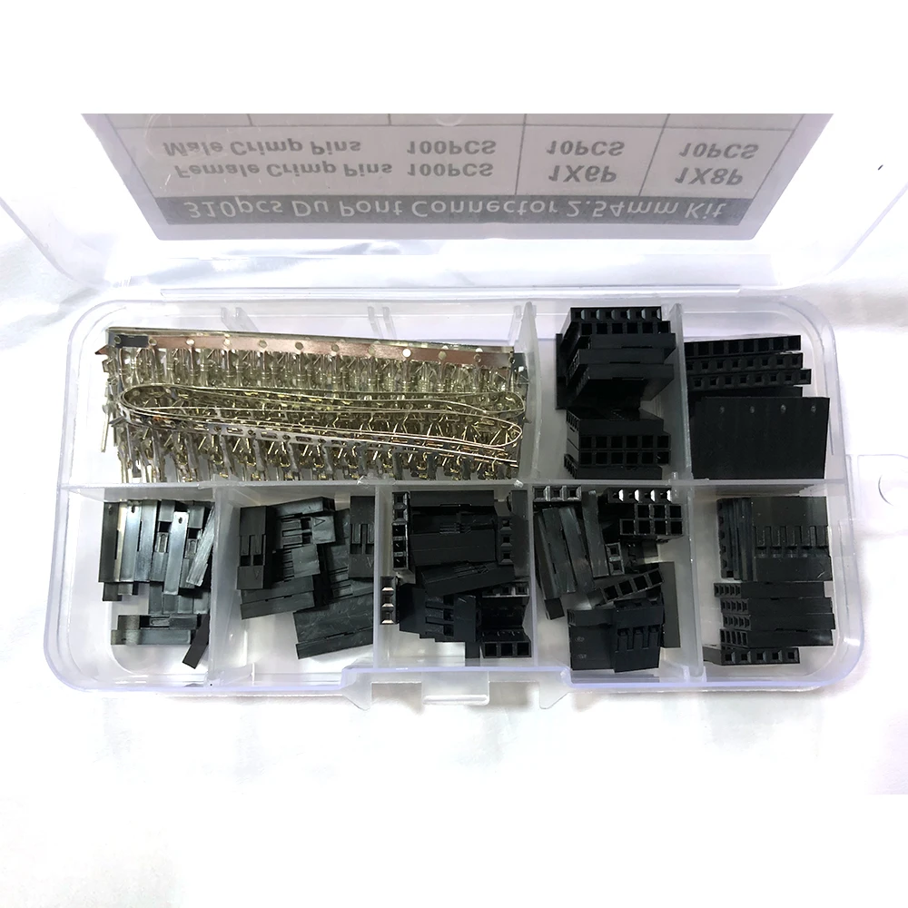310Pcs-Dupont-Connector-2-54MM-Cable-Jumper-Wire-Pin-Header-Housing-Kit ...