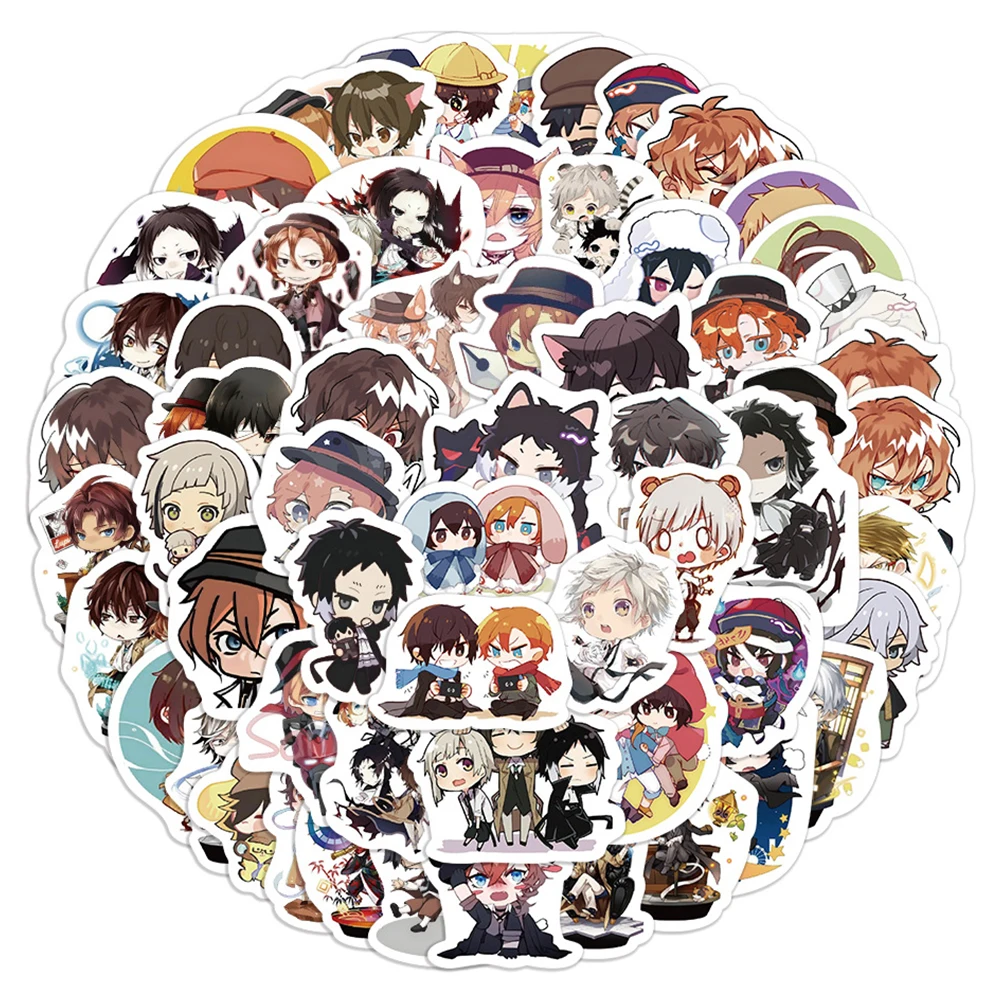 60pcs-Anime-Bungo-Stray-Dogs-Stickers-Nakajima-Atsushi-dazai-osamu ...