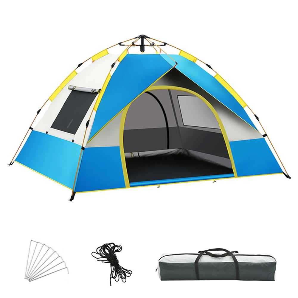 3-4-Person-Camping-Dome-Tent-Quick-Setup-Outdoor-Tent-Windproof ...