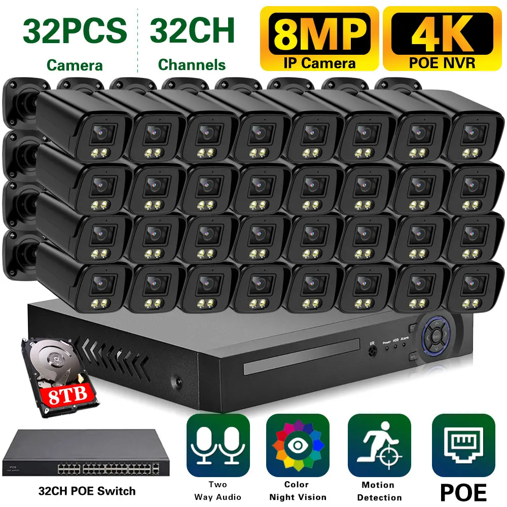 32-Channel-NVR-Kit-8MP-POE-CCTV-Camera-Security-System-Kit-32CH-4K-NVR ...