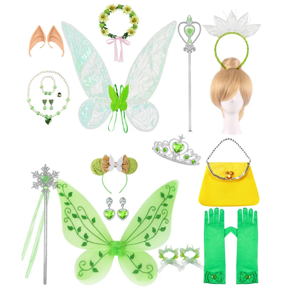 Tiana-Accessories-Girls-Tinker-Bell-Headband-Crown-Wand-Gloves-Necklace ...