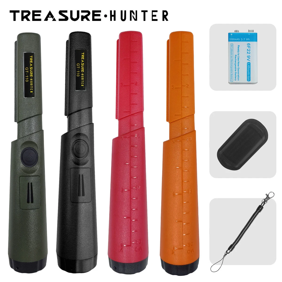 Treasure Hunter GT110 W/ Battery Handheld Metal Detector Pinpointer ...