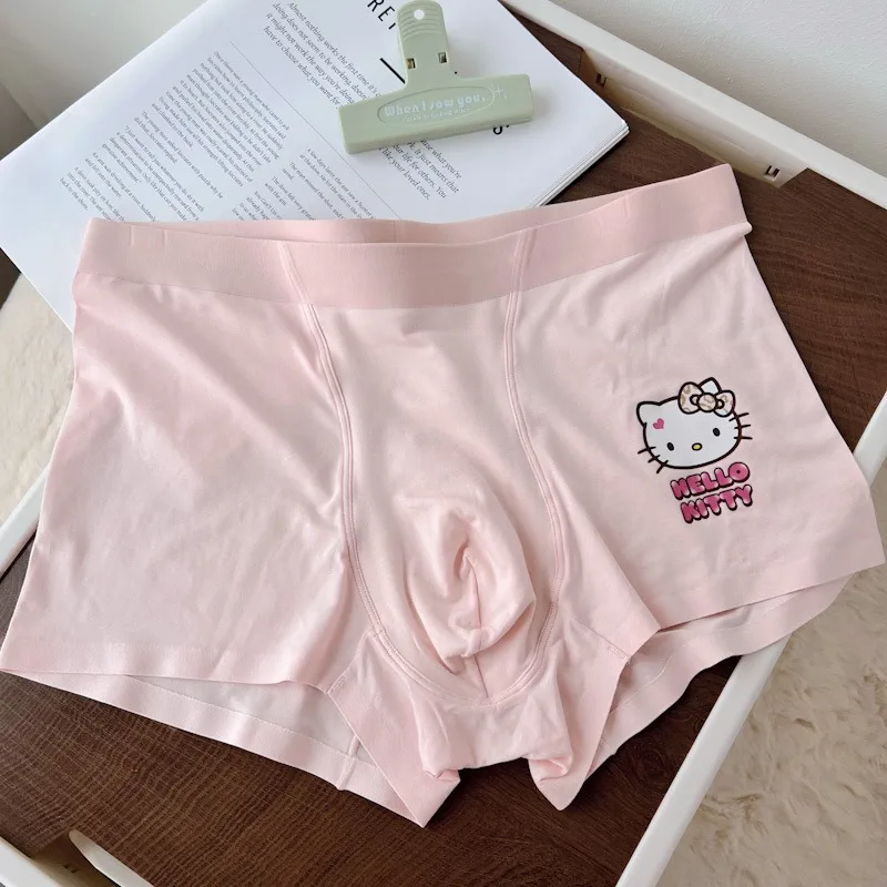 Hello-Kitty-Underwear-Men-s-Boxers-Super-Soft-Modal-Leopard-Print-Bow ...