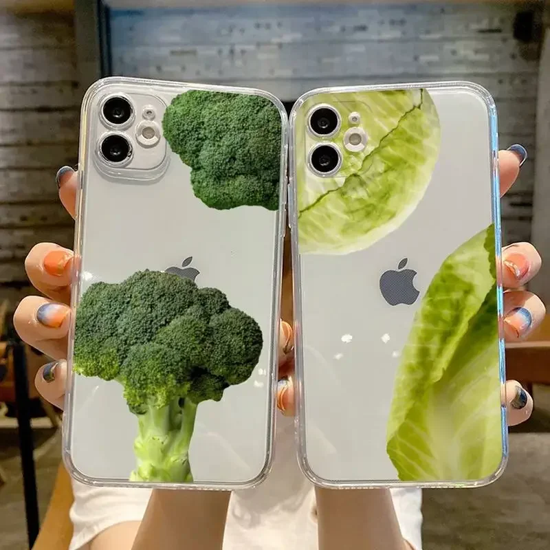 15-Promax-Creative-Vegetable-Broccoli-Phone-Case-Transparent-For-iphone ...